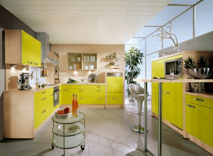 Modern Yellow Kitchen Designs - Top Dreamer
